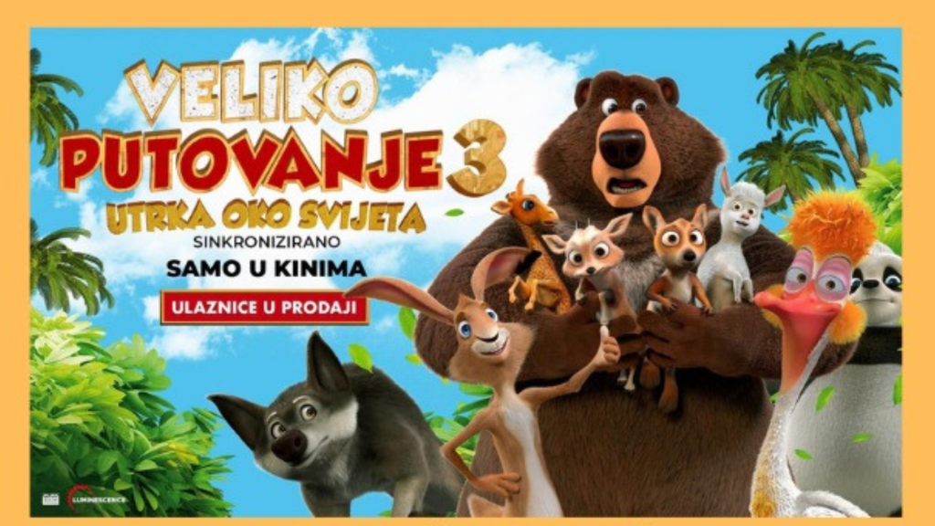 Ponedjeljak rezerviran za kino: “Veliko putovanje 3” na Ljetnoj matineji - Kaj ima V'Gradu