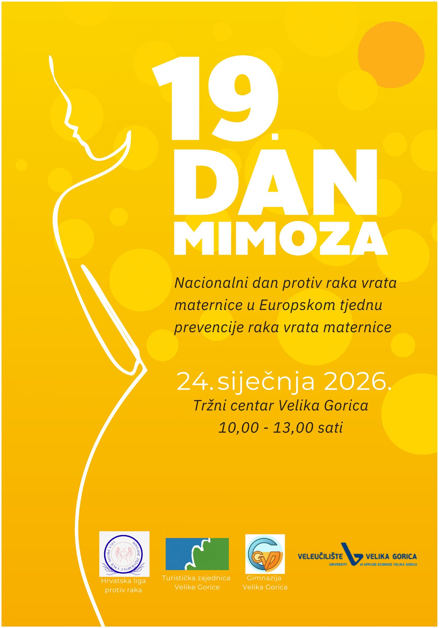 Dan mimoza u Velikoj Gorici: Zajedno u borbi protiv raka vrata ...